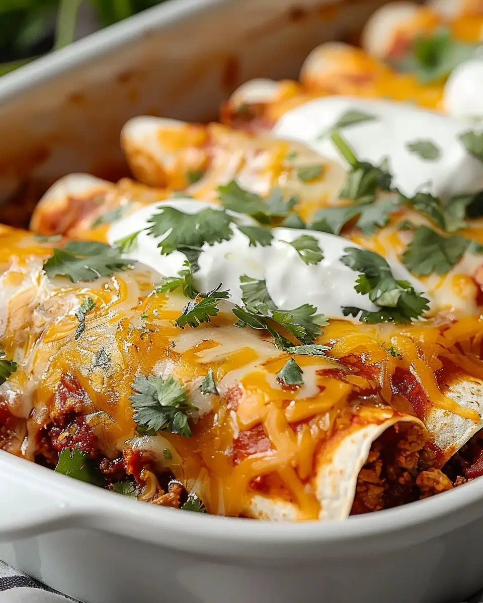 easy ground beef enchiladas