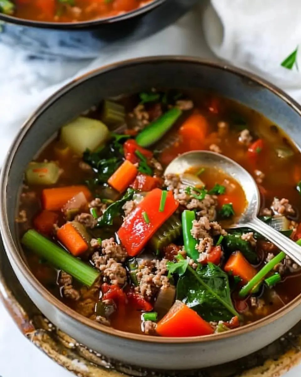 ground beef vegetable soup